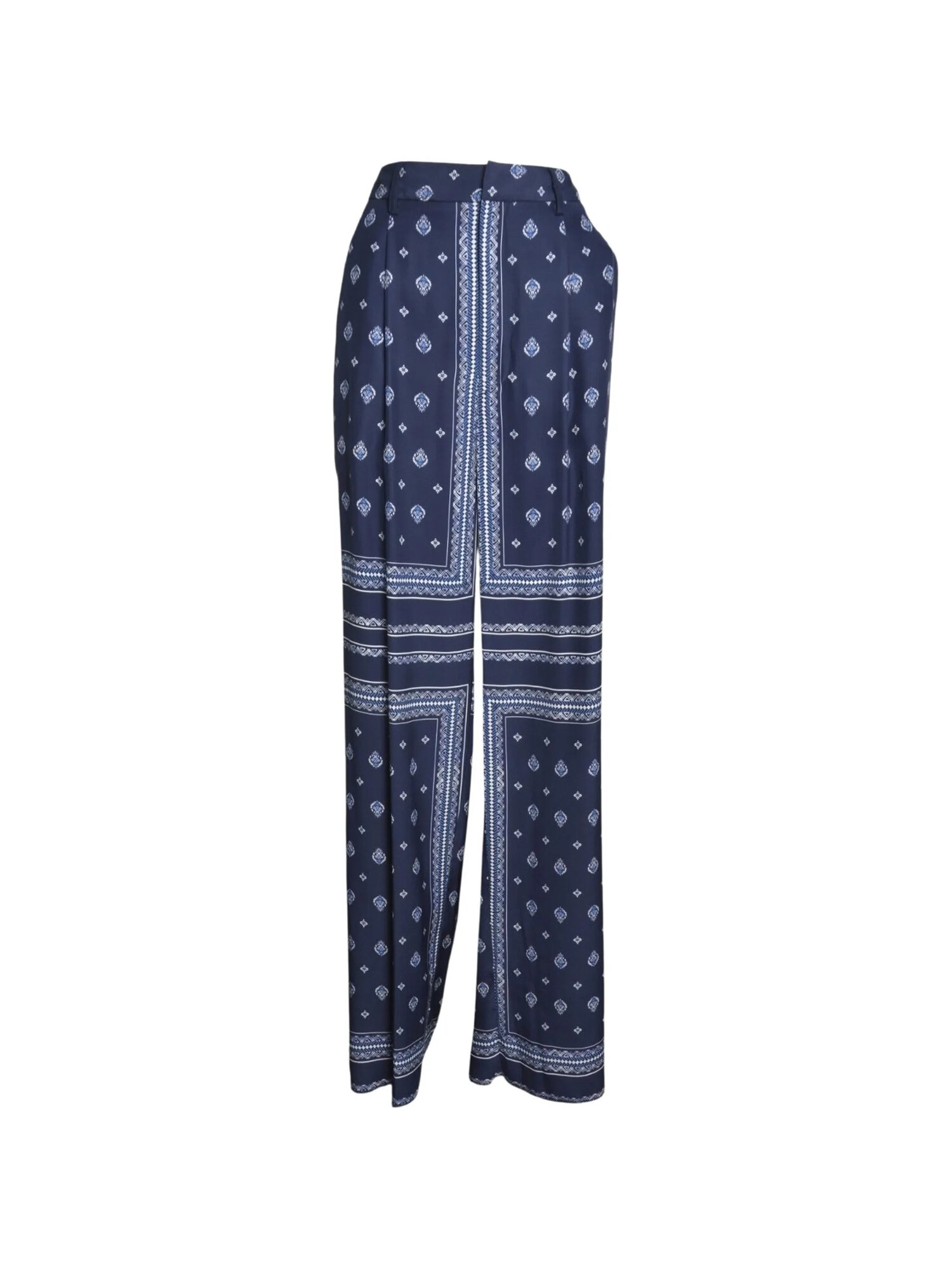 Брюки Bandana-print pleated trousers