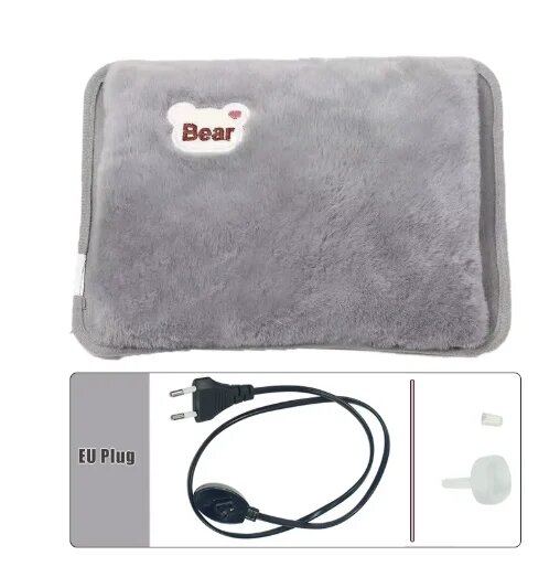 Электрическая грелка для рук Crolic Fur 220V Gray Handwarmer