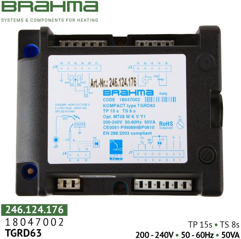 Блок управления горением Brahma TGRD63 18047002