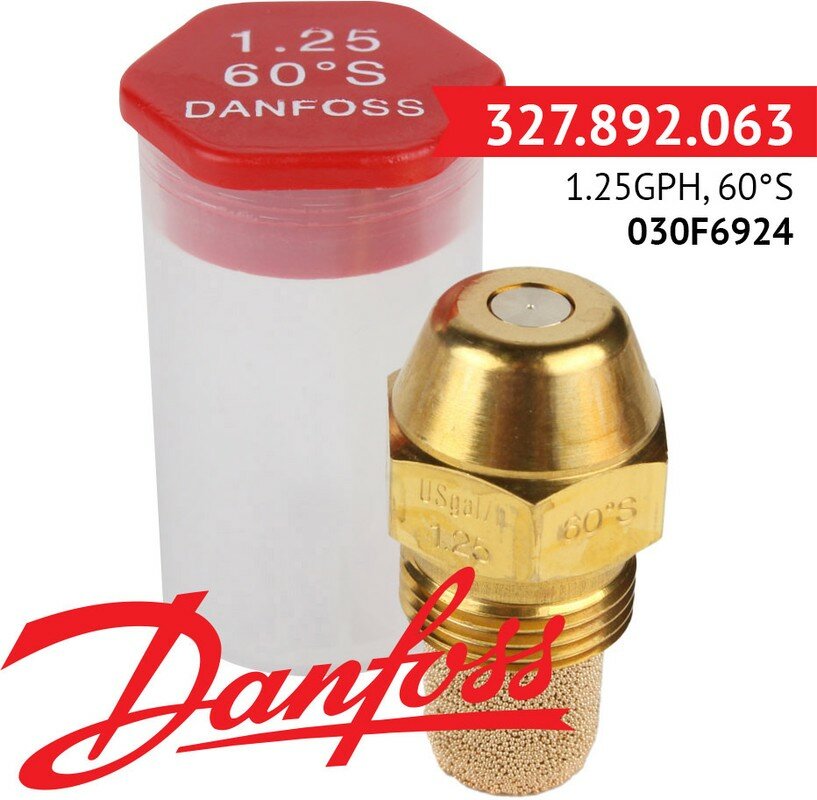 Топливная форсунка Danfoss 1.25GPH,60S 030F6924