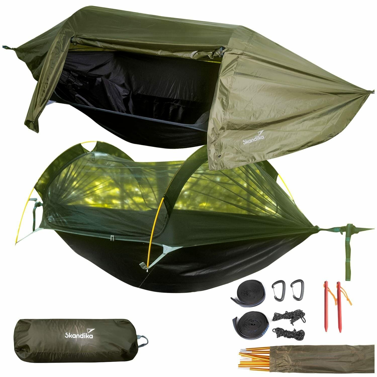 DECATHLON гамак Decathlon Rian, зеленый, 270x140 см, 200 кг