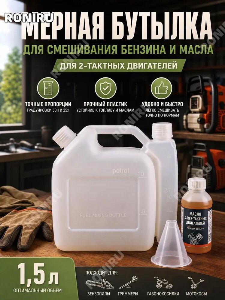 Канистра для ГСМ, 1.5 л