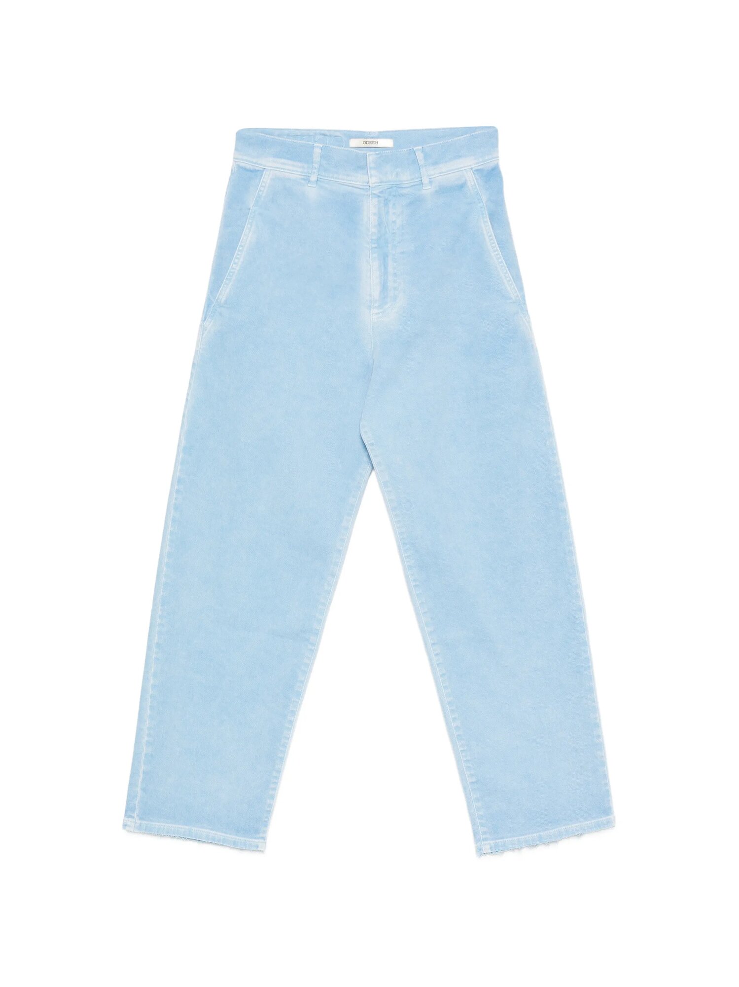 Джинсы Logo-embroidered frayed jeans 