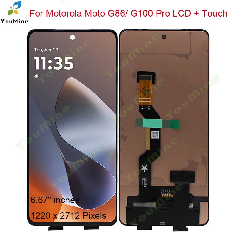 6,67-дюймовый ЖК-дисплей с сенсорным экраном для Moto G100 Pro, замена для Motorola G100 Pro LCD