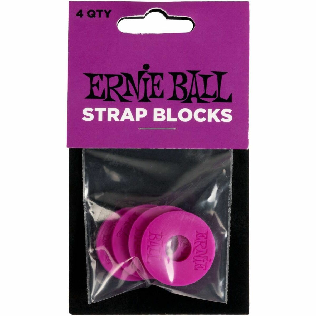 ERNIE BALL 5618 - фиксаторы ремня (страплок), 4 шт, цвет фиолетовый