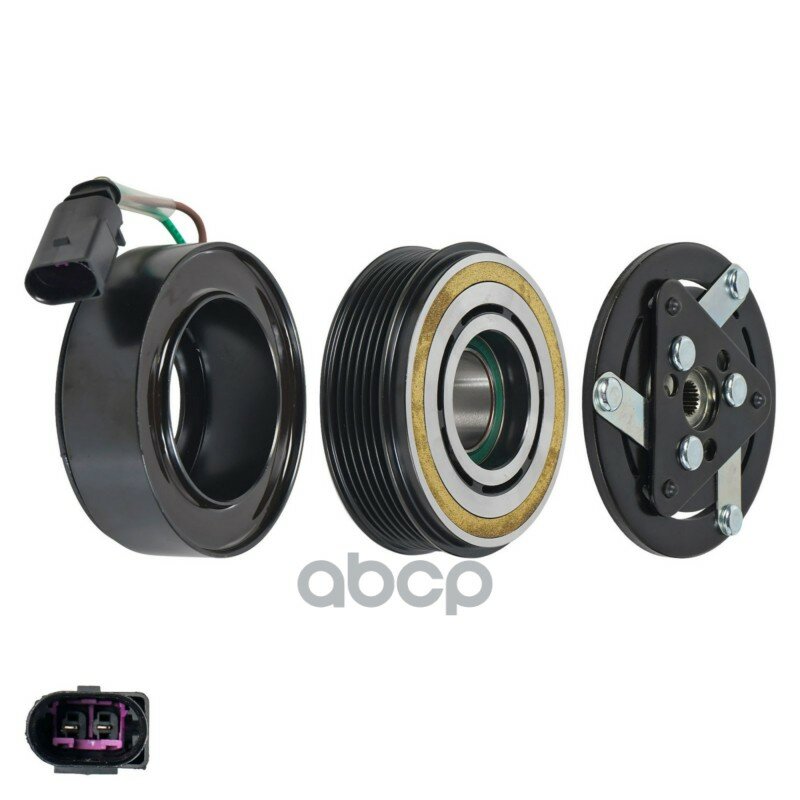 Муфта привода кондиционера VW Polo Sedan (11-) 1.6i [CFNA] (LMAC 1801) LUZAR арт. LMAC1801