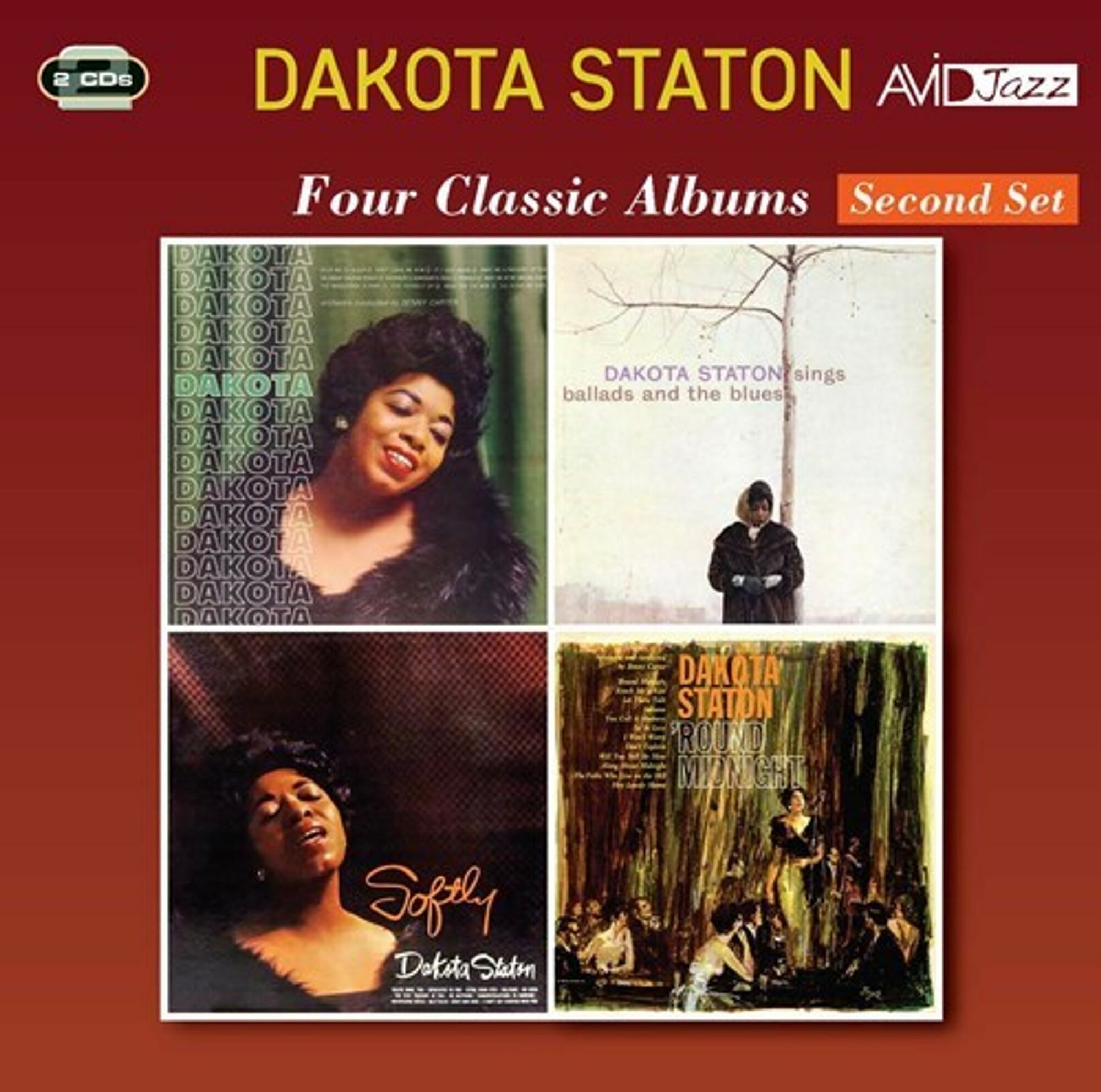 CD Диск Dakota Staton - Dakota/ Sings Ballads And The Blues/ Softly/ 'Round Midnight (2CD) 2018, Jewel