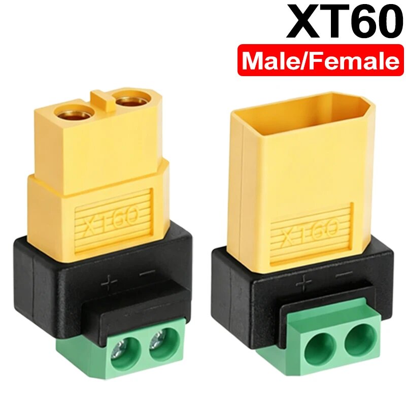 Адаптер XT60 на 2-контактный разъем BAPPSUS Female Male, 10Pcs