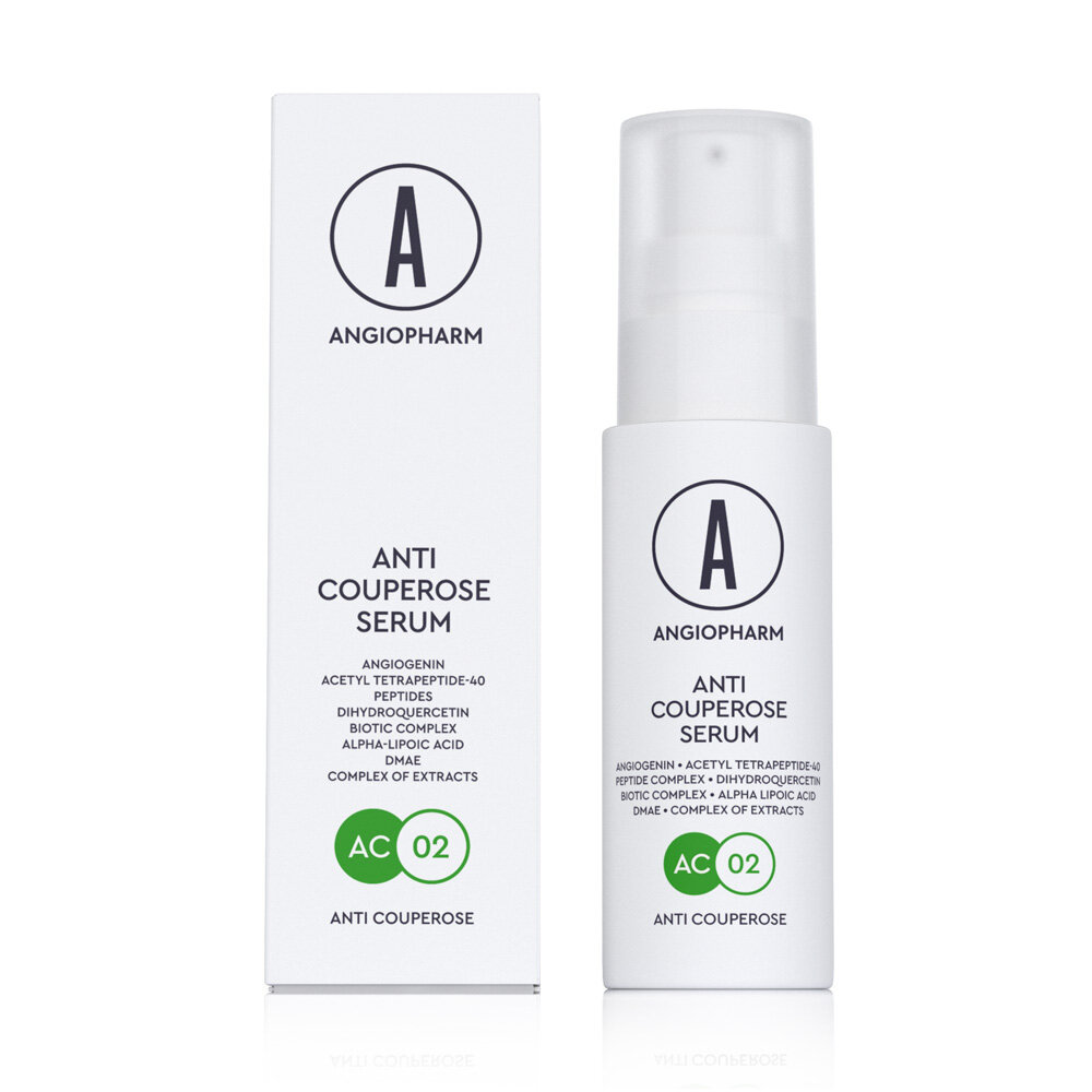Антикуперозная сыворотка Angiopharm, для лица, омолаживающая, 30 мл
