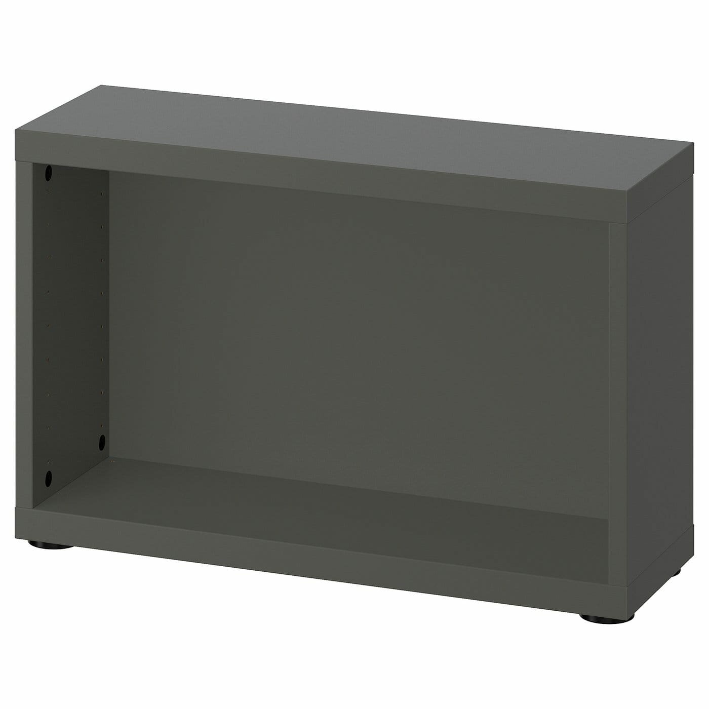 Полка IKEA BESTA, темно-серый, 60x20x38 см 905.385.91