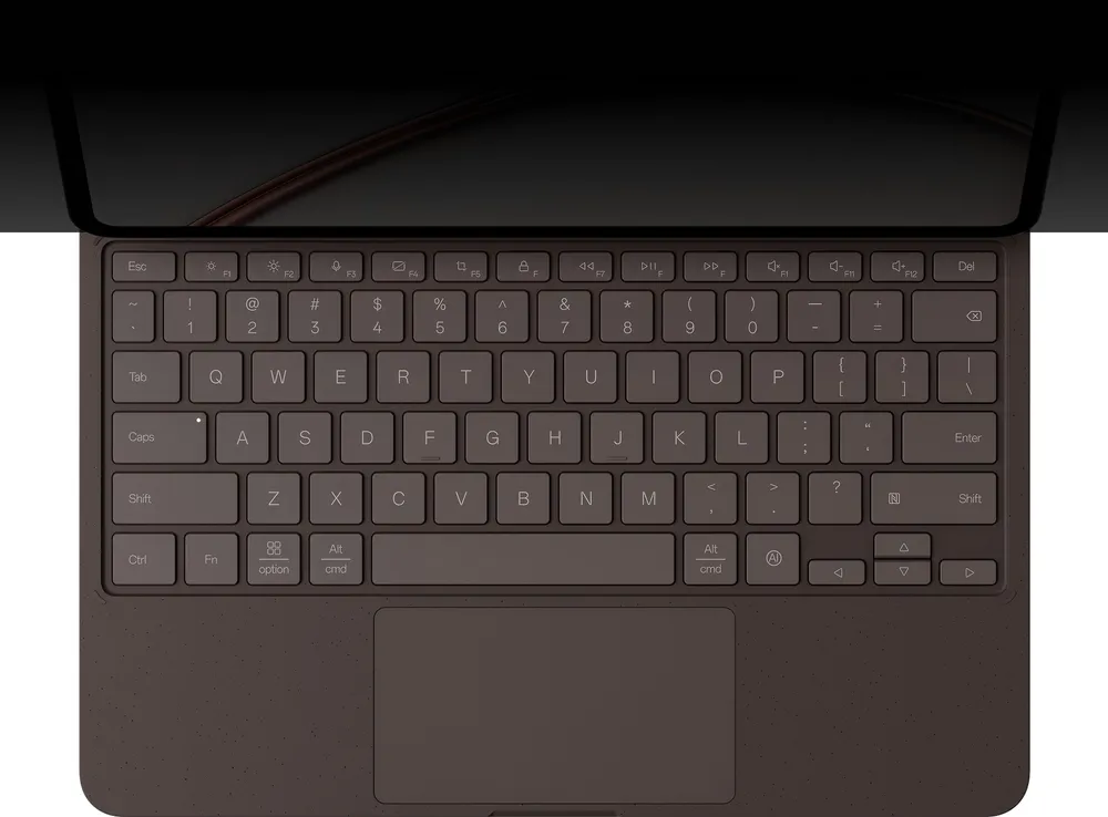 Клавиатура OnePlus Pad 4 Smart Keyboard с поддержкой Mac и Windows, Английская раскладка, коричневый