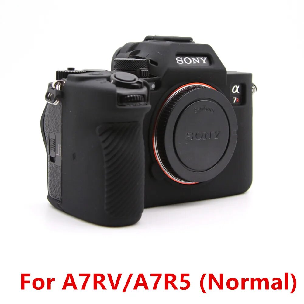 Qalart Силиконовый чехол для Sony A7R5 A7R4 Черный, Normal A7R5