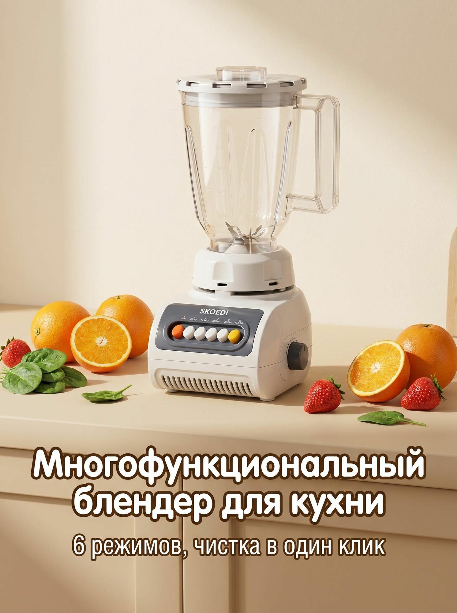 Соковыжималка электрическая для цитрусовых SK-999, белый