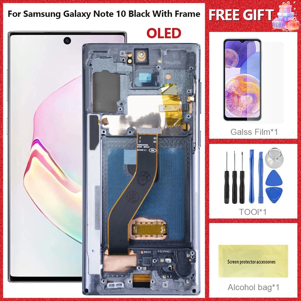 Экран OLED для Samsung Galaxy Note 10 Black Frame