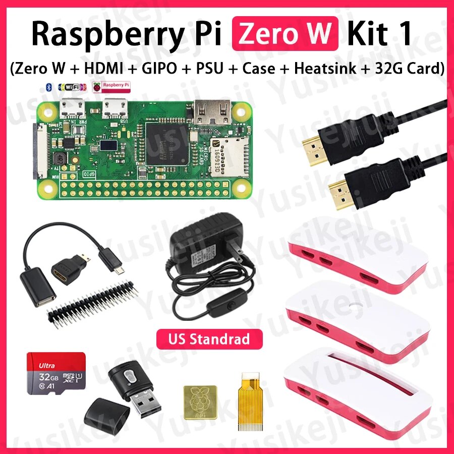 Raspberry Pi Zero W Комплект ZERO W KIT 1 US