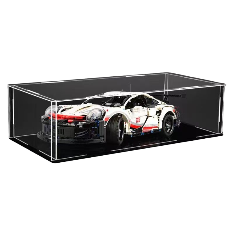 Конструктор унисекс OLOEY Porsche 911, 911 1580PCS (Static Version+Remote Control Light+Acrylic Collection Box)