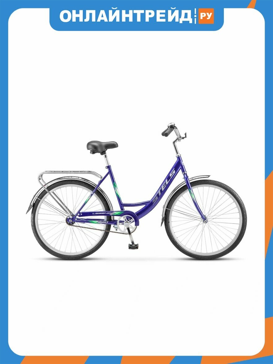 Женский велосипед Stels 26" Legenda 240 C Z010 Синий 2025 (без корзины) (М)