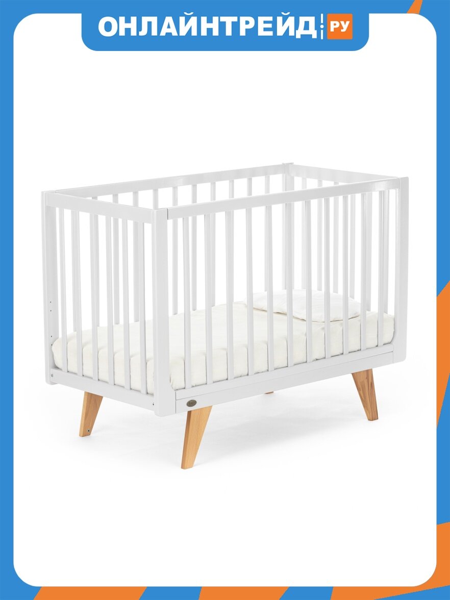 Кроватка Nuovita Stanzione INIZIO, Bianco, Natural/Белый, натуральный