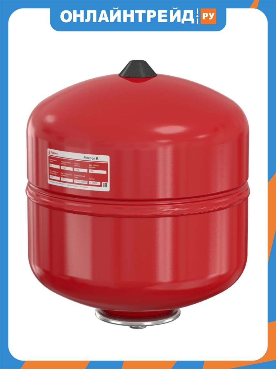 Расширительный бак Flamco 12л красный Flexcon R 12/1,5 - 6bar