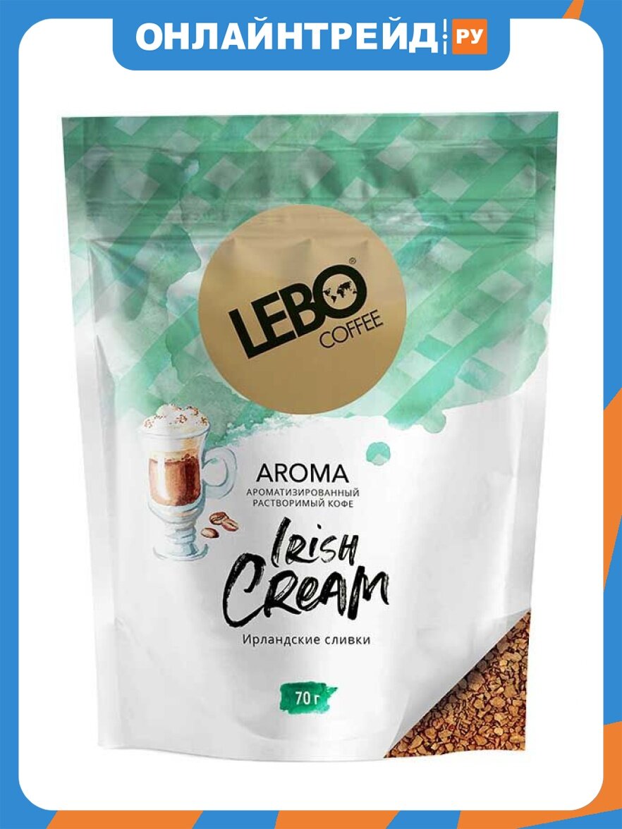 Кофе растворимый Lebo AROMA IRISH CREAM дой-пак 70 г