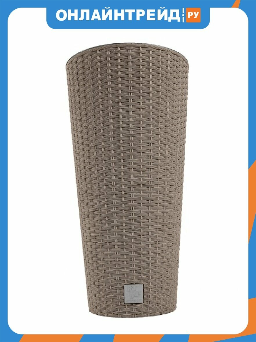 Кашпо для цветов Prosperplast RATO TUBUS DRTUS400-7529U мокко 2 предмета 35 и 64л
