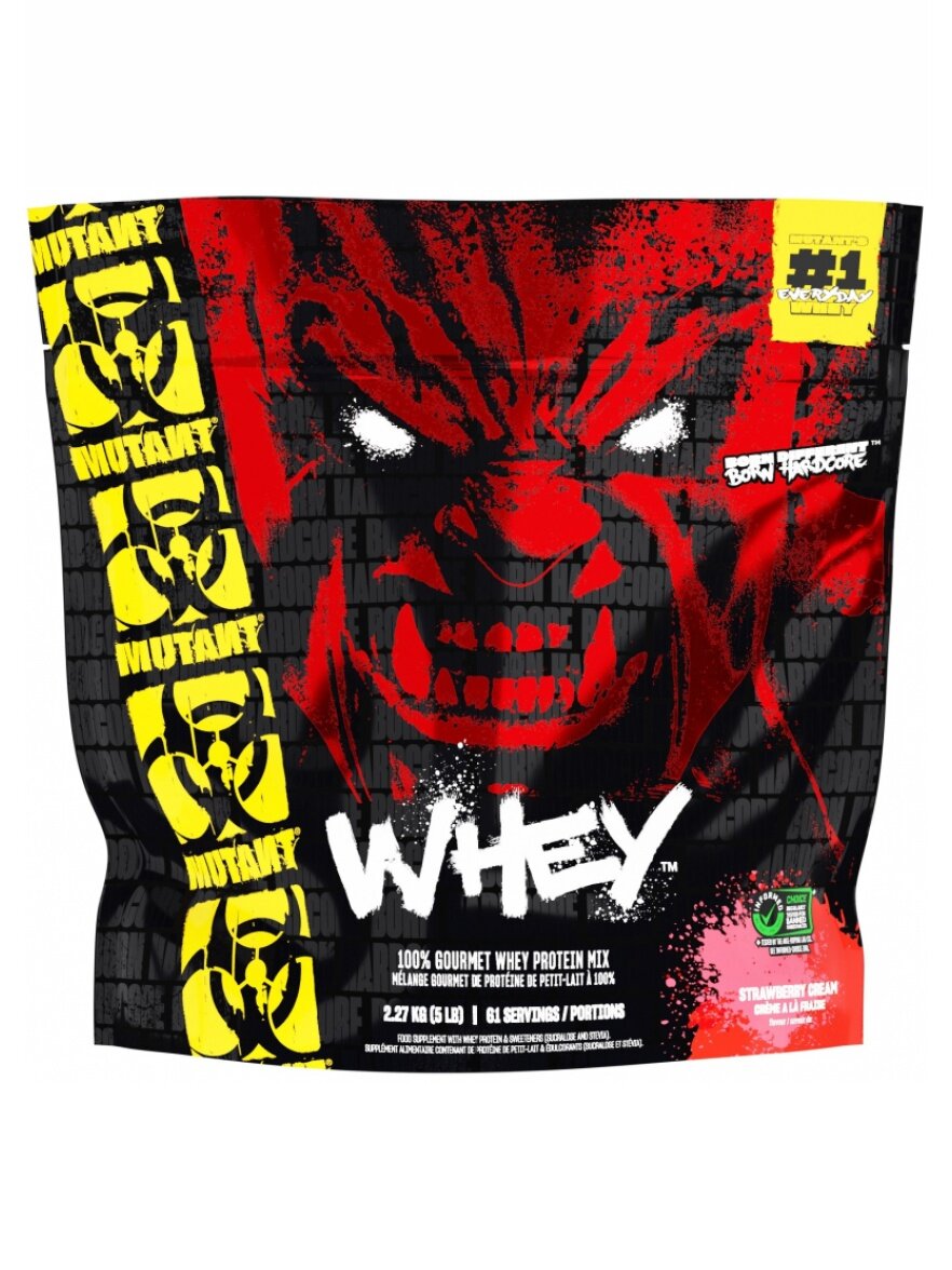 Протеин Mutant Whey 5lb Strawberry Cream 2270g (Клубничный крем)