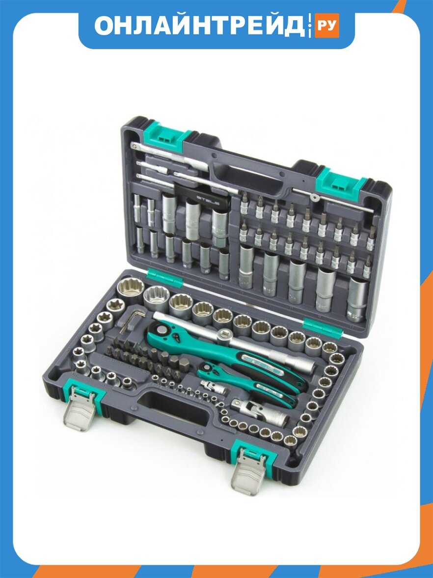 Набор инструментов Stels Equipment STELS 14122, 109 предметов, 12 гранные головки