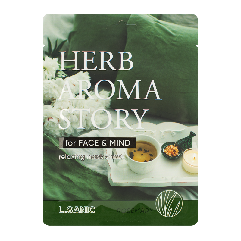 L.Sanic Herb Aroma Story Rosemary Relaxing Mask Sheet Тканевая маска с экстрактом розмарина и эффектом ароматерапии