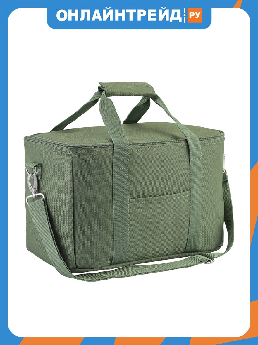 Термосумка Smart Solutions Smart Picnic L 37х19х22,5 см, для пикника, темно-зеленый (SS0000310)