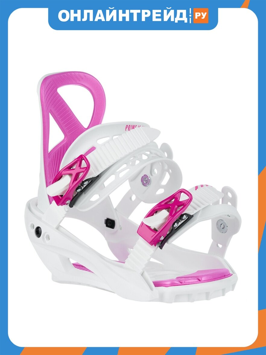 Крепления для сноуборда Prime Snowboards PRIME - FUN-F1, 21/22, White, размер L (41-45 RU)