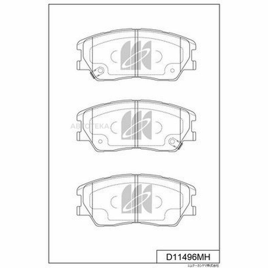 Колодки тормозные KIA SOUL 12- передн. KASHIYAMA D11496MH