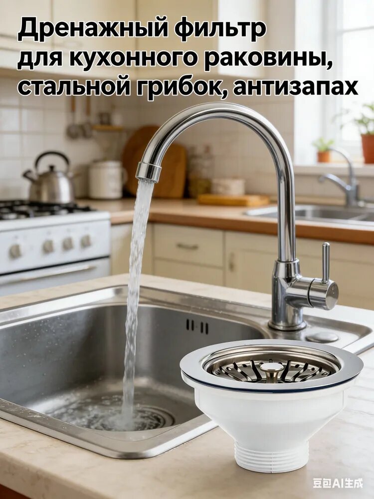Высококачественный дренаж для кухонной мойки из нержавеющей стали