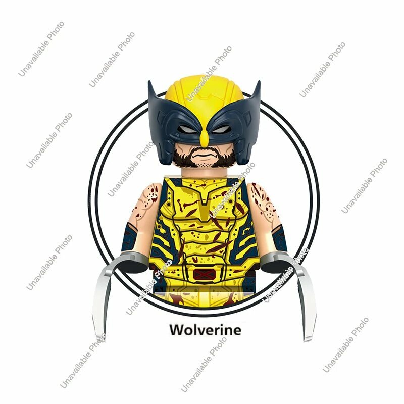 Конструктор Hot Toys Marvel мини-фигурки Капитан Америка Человек-паук Доктор Стрэндж Желтый, GH0597