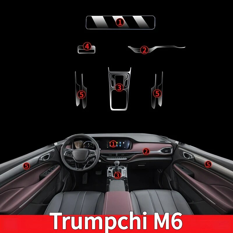 Защитная пленка Trumpchi M6 2023-2024, Left-Hand Drive