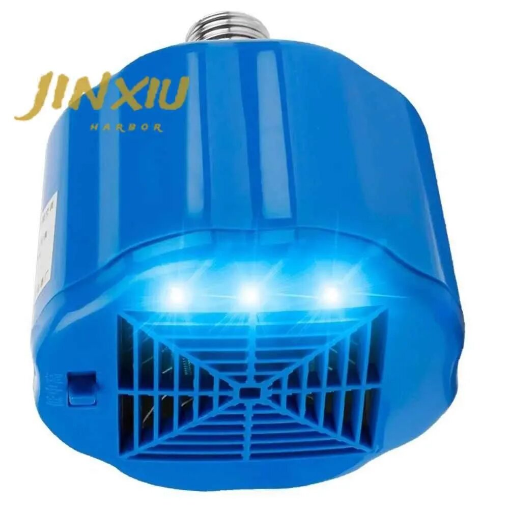 Тепловентилятор лампа 100-300w под патрон Е 27 с подсветкой, для обогрева курятника, поросят, животных