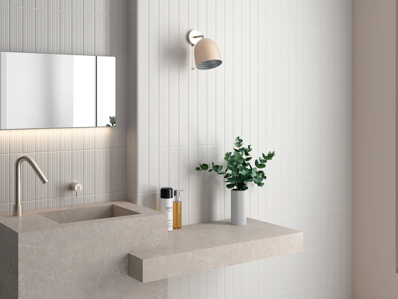 Керамическая плитка Equipe Lumina 32405 Белый Глянцевая 6x24,6 см
