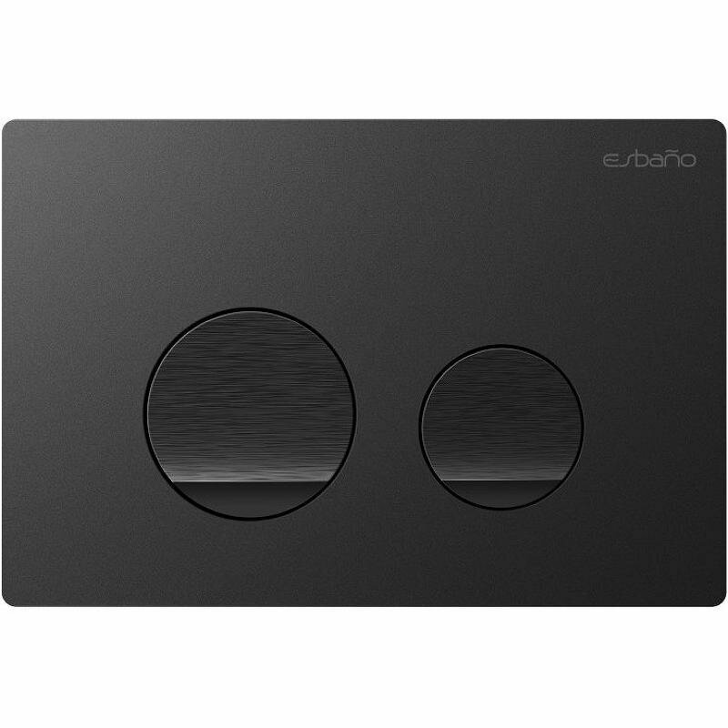 Кнопка смыва для инсталляции Esbano Slim-37MB ESINSLM37MB Черная матовая