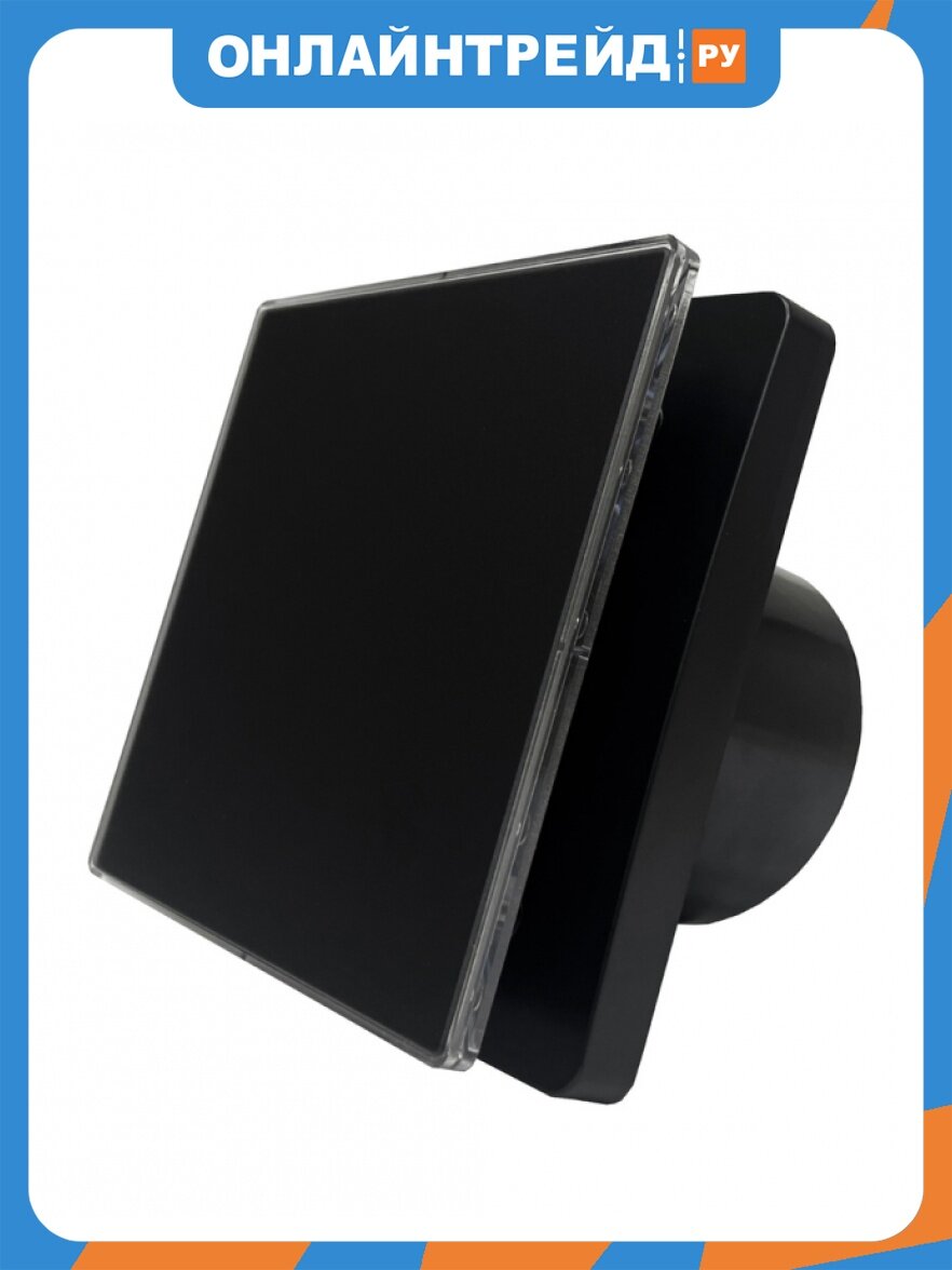 Накладной вентилятор Seicoi SNAD04-01D Matt black glass, T+H