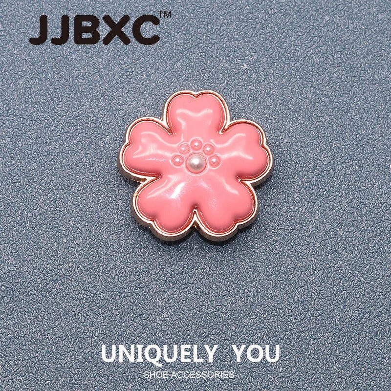 JJBXC CHARM обувь с пряжкой, аксессуары для обуви, металлический цветок, модная обувь «сделай сам», аксессуары, подходящие для обуви с крестом