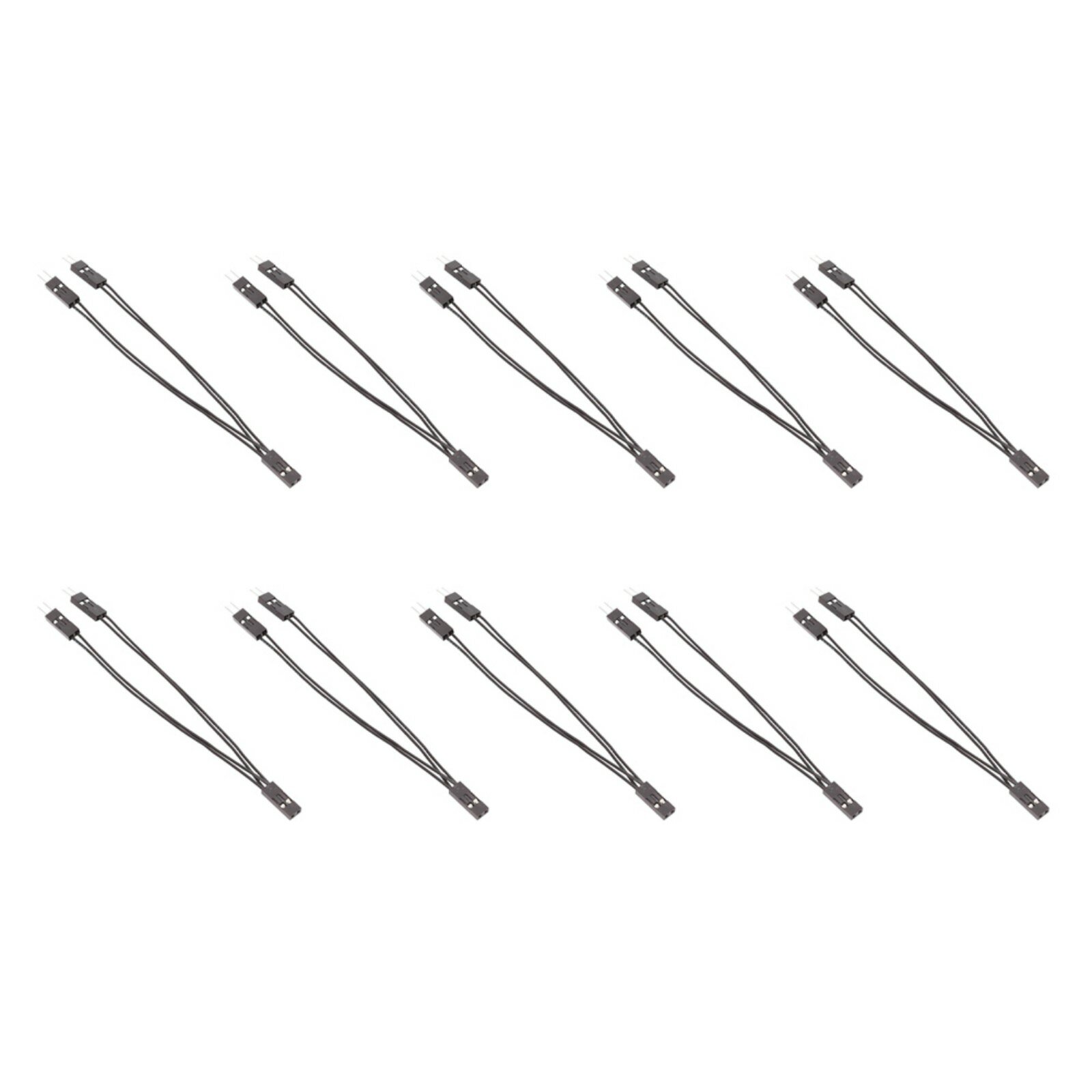 Переходной кабель 2.54мм 2Pin с разъемом 1 Female на 2 Male