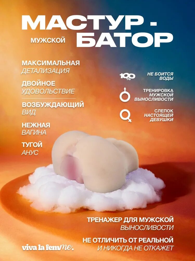 Мужской мастурбатор резиновая вагина и анус