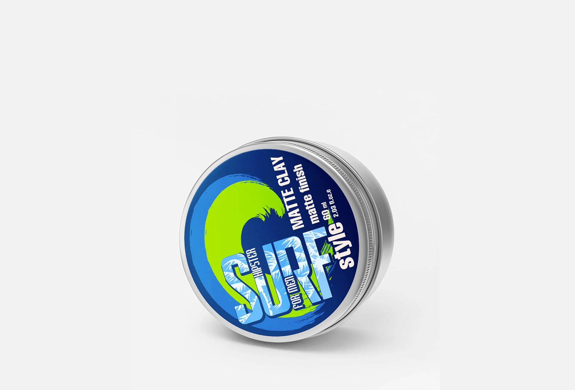 Глина для волос Hipster "Surf style Matte Clay", профессиональная, сильная фиксация, матовая, 60мл