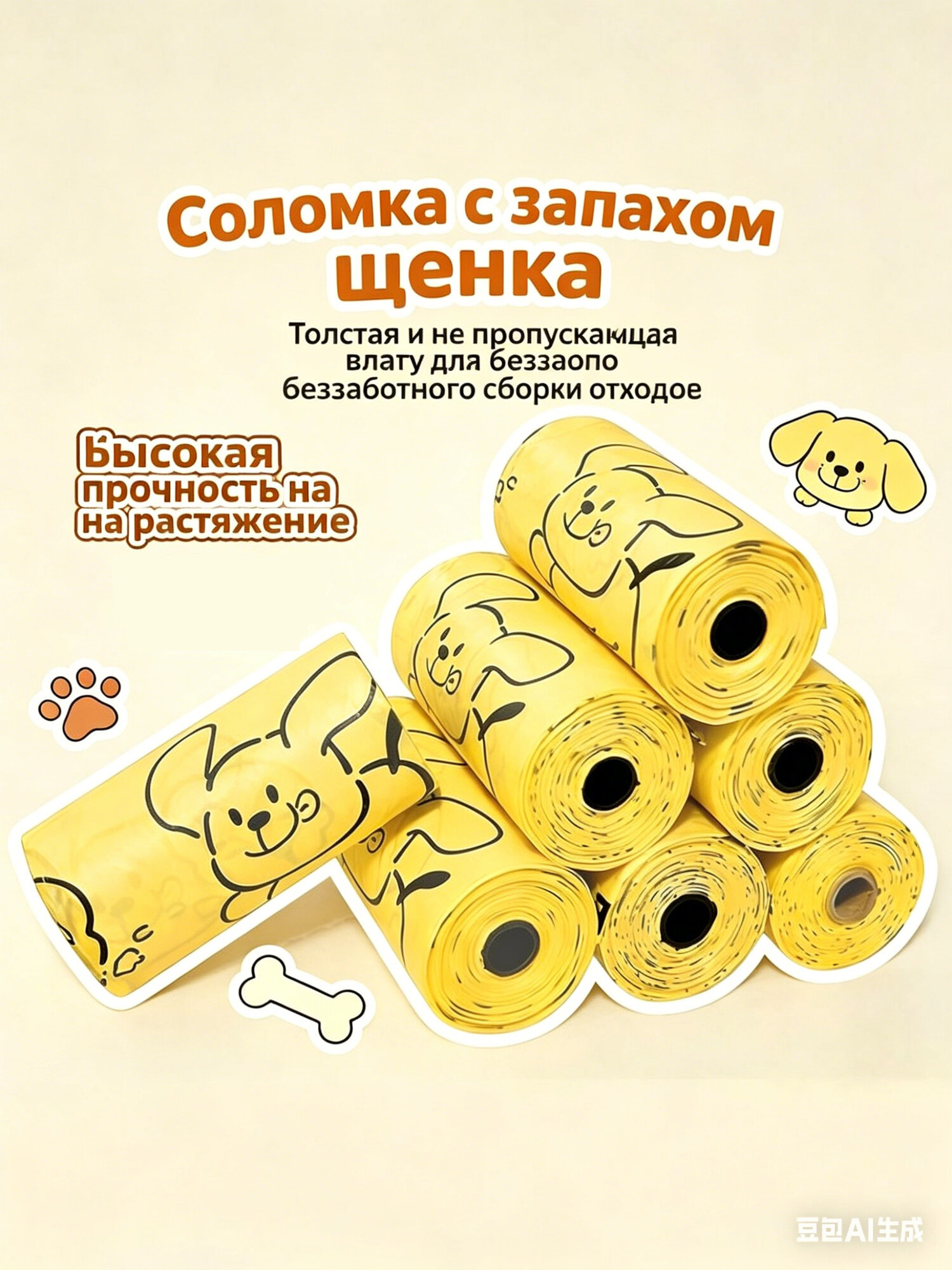 Пакеты для сбора экскрементов щенков на прогулках, мешки для отходов питомцев, толстые, непроницаемые и антизапаховые пакеты для уборки за собаками