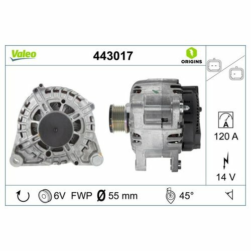 Генератор Valeo 443017