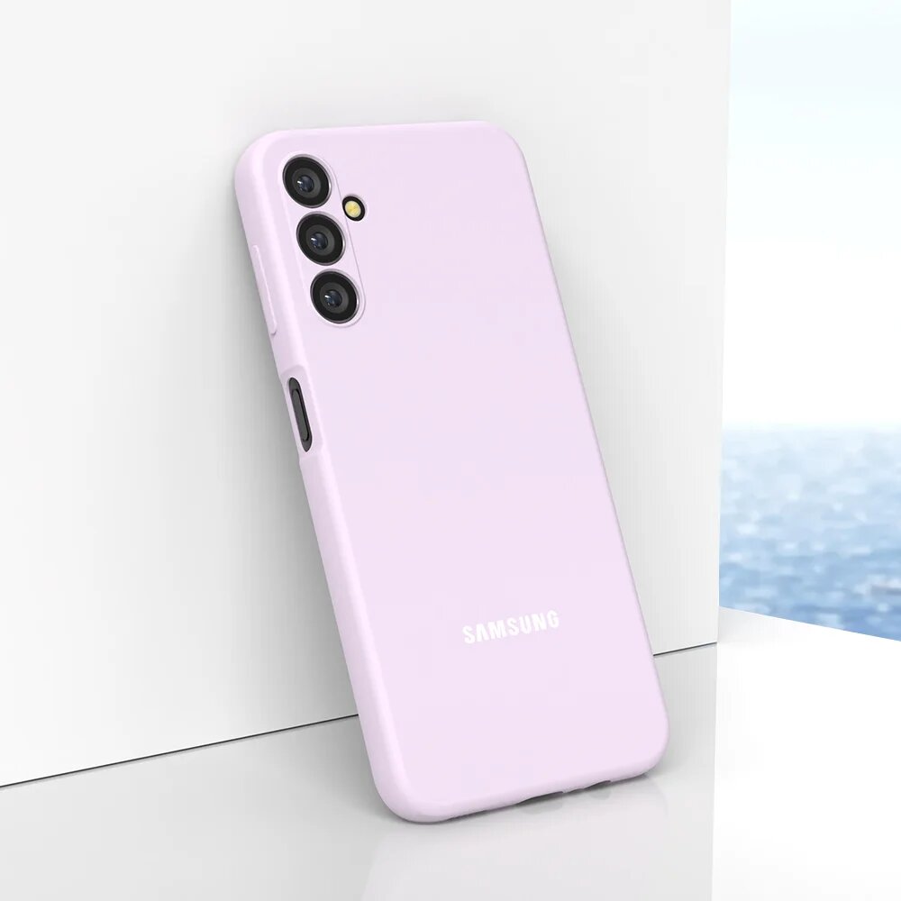 Чехол для Samsung Galaxy A55, фиолетовый, силикон