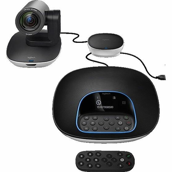 Веб-камера Logitech 960-001057 HD, 30 fps, микрофон, автофокус, чёрный