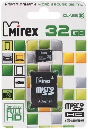 Карта памяти microSDHC, объем 32 ГБ, практичный