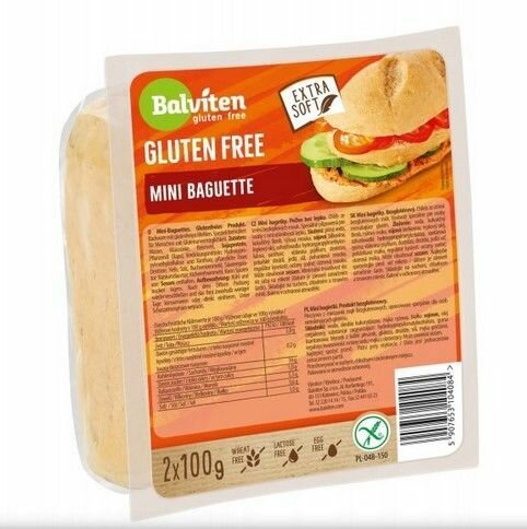 Мини-багеты Balviten без глютена 3 шт x 200г