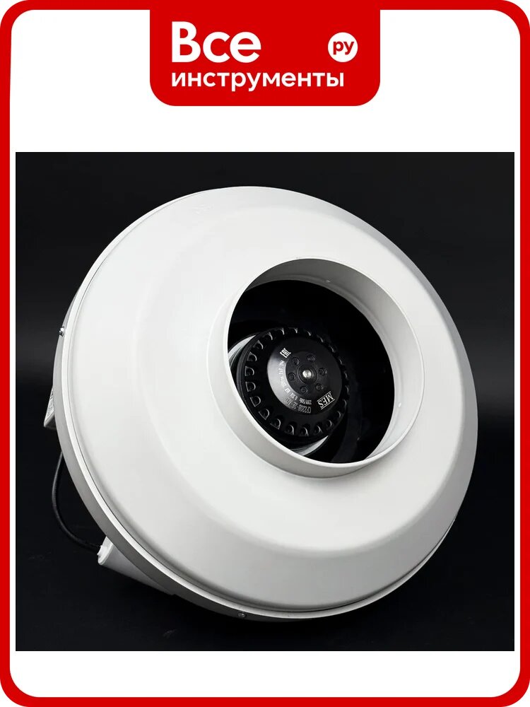 Вентилятор KRAFTAIR ВКК-160V, центробежный, IP44, 780м3/ч, 80Вт, серый