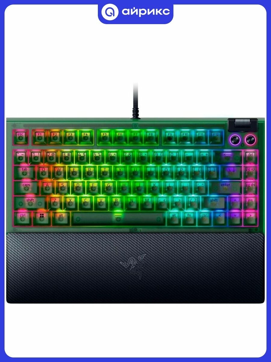 Игровая клавиатура Razer BlackWidow V4 75% - Phantom Green Ed. - Амер. Раскладка